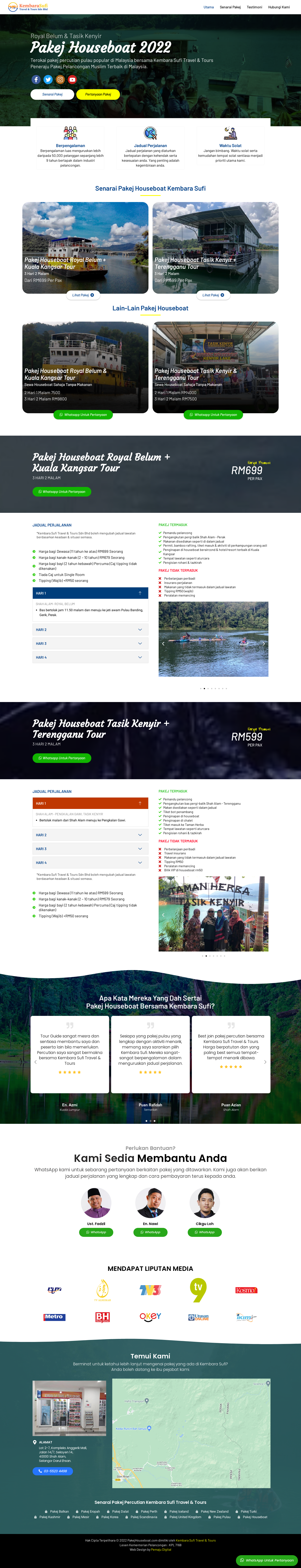 Pakej Houseboat - Pakar Website